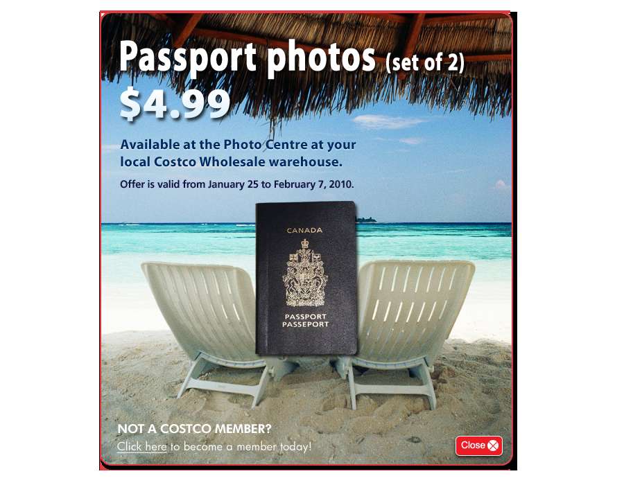 Canadian Deals Costco Passport Photos 4 99 For Set Of 2 Canadian 