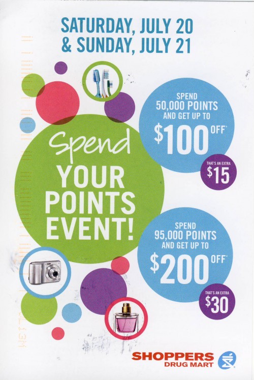 Shoppers Drug Mart Canada: Spend Your Points Event July 20th & 21st ...