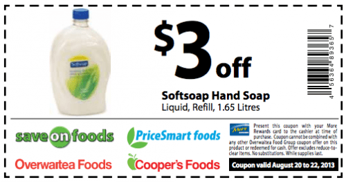 More Rewards Members Coupons: Save $3 on Softsoap Hand Soap, Liquid ...