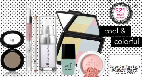 e.l.f. Cosmetics Coupon Codes: FREE “Warm” or “Cool” Gift With Your $25 ...