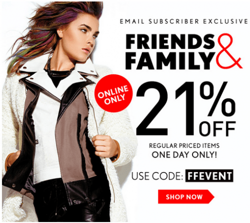 Forever 21 Canada Online 1-Day Offers: Get 21% Off Regular Priced Items ...
