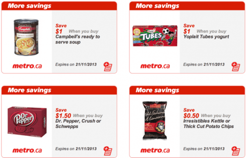 Metro Canada Ontario Weekly Printable Coupons: November 15 - 21 ...