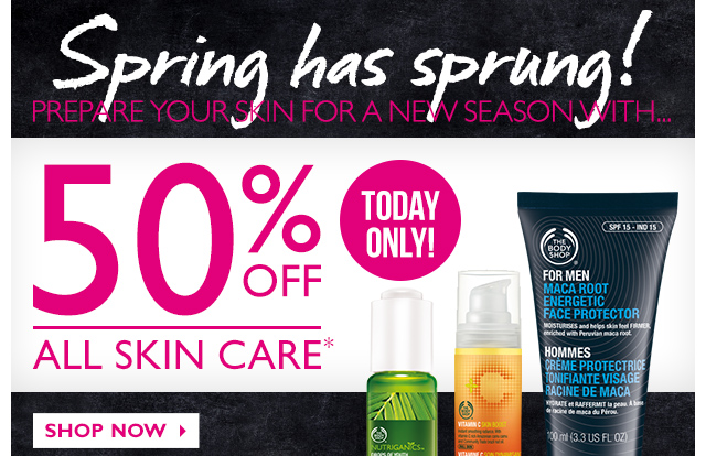 The Body Shop Canada Spring Flash Sale: Save 50% On All Skin Care Today ...