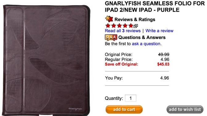 The Source Canada Deals: Get Gnarlyfish Seamless Folio For IPAD 2/New ...