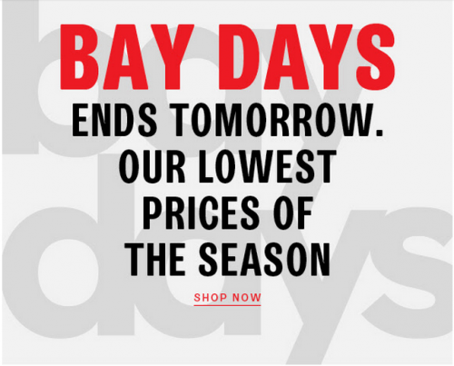Hudson's Bay Days Ends Tomorrow: Get Hudson's Bay Lowest Prices Of The ...
