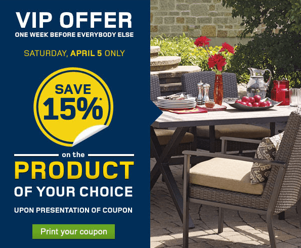Rona Canada Printable Coupon: Save 15% Off One Item Saturday April 5th ...