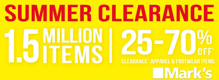 Mark's Canada Summer Clearance Sale: Save 25-70% Off on Men's & Women's ...