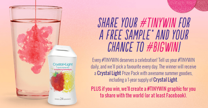 Crystal Light Canada Contest and Free Sample: Win 1 of 14 Prize Packs ...
