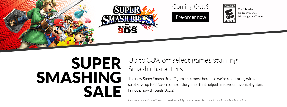 Nintendo Canada Super Smashing Sale: Save up to 33% Off Select Games ...