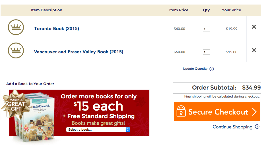 Entertainment Book 2015 Offer: Get One 2015 Book For Only $19 and Every ...