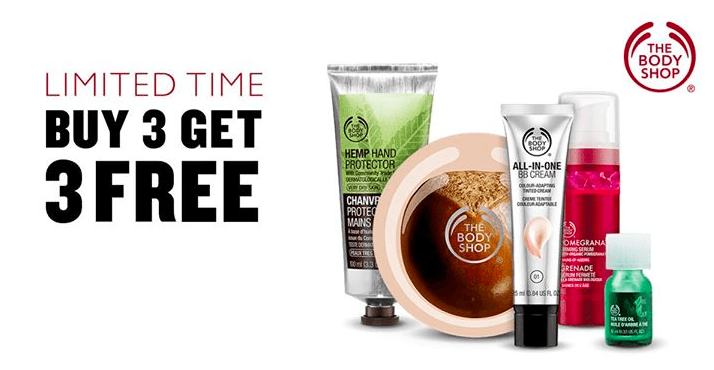 The Body Shop Canada Offers: Buy 3, Get 3 FREE This Weekend Only ...
