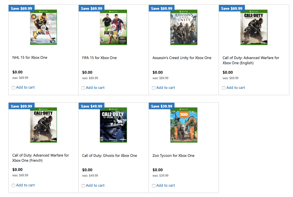 Microsoft Store Canada Deals: Buy Any Xbox One Console and Receive ...