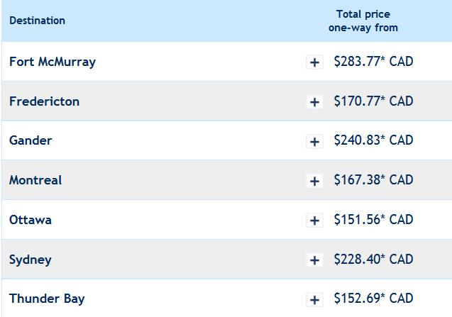 WestJet Canada Ticket/Flight Seat Sale: Flights Starting From $150 ...