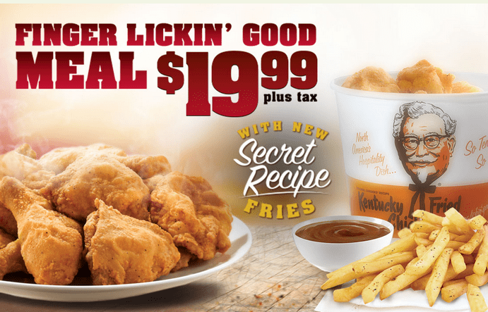 KFC Canada Colonel’s Club Deals: 2 Can Dine Double Crunch Combo for $8. ...