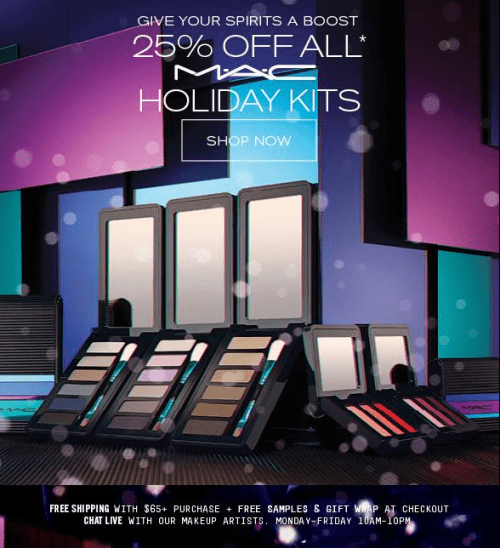 MAC Cosmetics Black Friday Canada 2015 Deals: 25% Off Holiday Kits ...