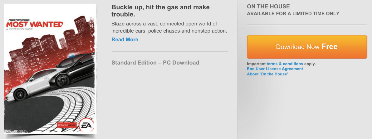Origin Canada Freebie: Need for Speed - Most Wanted PC Download FREE ...