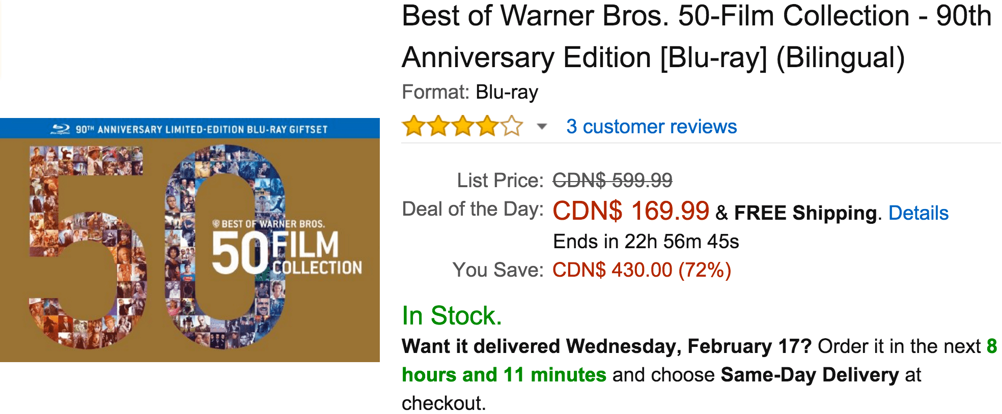 Amazon Canada Deals Of The Day Save 72 On Best Of Warner Bros 50 Amazon Canada Deals Of The Day Save 72 On Best Of Warner Bros 50