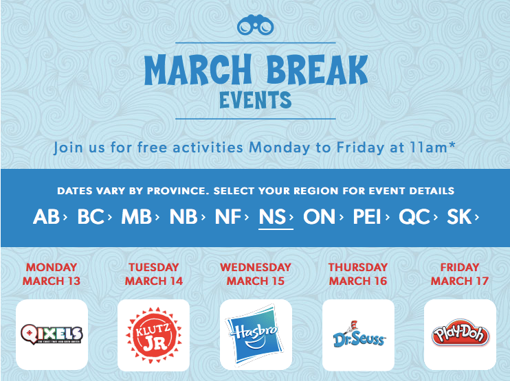 Indigo Chapters Canada March Break Events: Hasbro Gaming Day, Klutz ...