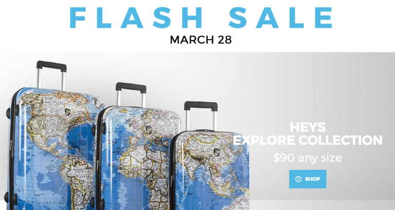 Sears Canada Flash Sale: HEYS Luggage Explore Collection Only $90 ...