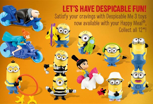 McDonald's Canada Offers: Despicable Me 3 Minions Toys - Canadian ...