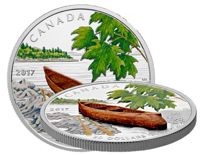 Royal Canadian Mint Canada New Coins: Pure Silver Coloured Coin ...