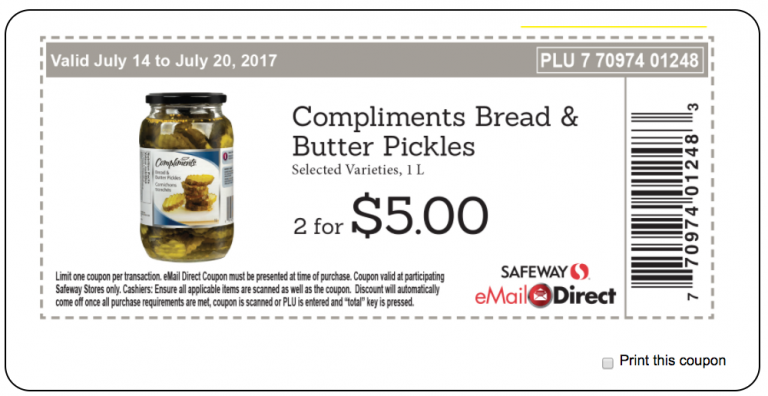 Safeway, Sobeys Canada Weekly Coupons: Compliments Bread & Butter ...