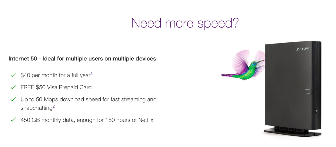 Telus Mobility Canada Promotion: Get a FREE $50 Prepaid Visa Card With ...