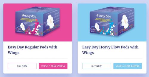Canadian Free Samples: Easy Day Sanitary Pads And Liners Free Samples ...