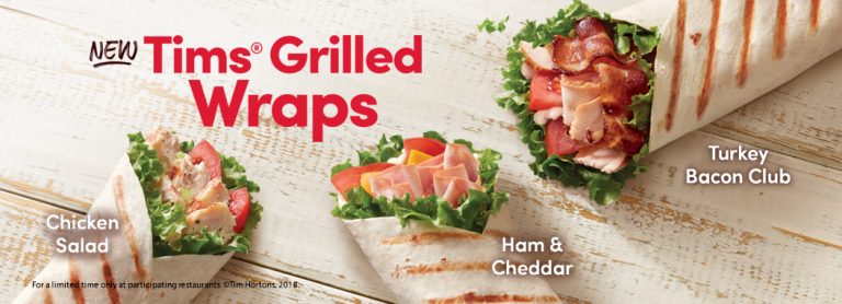 Tim Hortons Canada NEW Grilled Wraps & NEW Salted Caramel Iced Capp ...