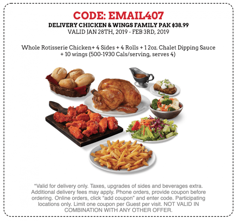 Swiss Chalet Canada NEW Coupons: Delivery Chicken & Wings Family Pack ...