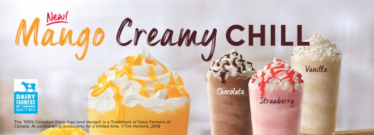 Tim Hortons Canada NEW Mango Creamy Chill - Canadian Freebies, Coupons ...