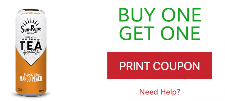 Canadian Coupons: Buy One SunRype Sparkling Tea, Get One FREE ...