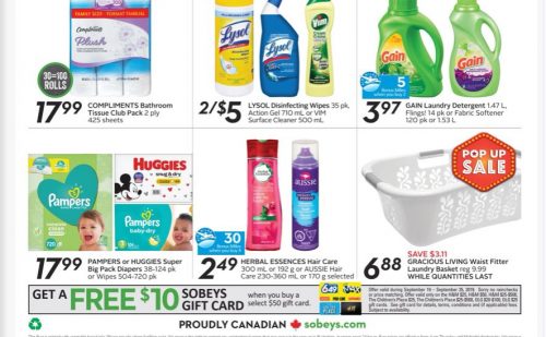 Sobeys Ontario: Get A Free $10 Sobeys Gift Card When You Purchase ...