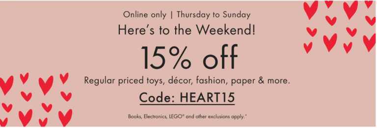 Indigo Chapters Canada Coupon Code Deals: Save 15% Off Regular Priced ...