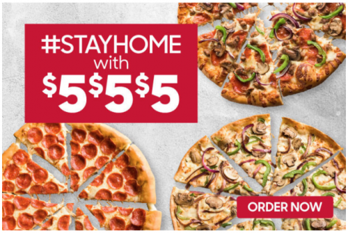 Pizza Hut Canada $5 $5 $5 Offers: Order Any Large Pizza and Get the 2nd ...