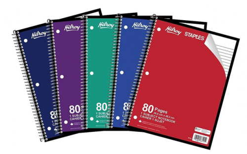 Staples Canada Offers: Save 89% on Hilroy 1-Subject Notebook, 10-1/2" x ...