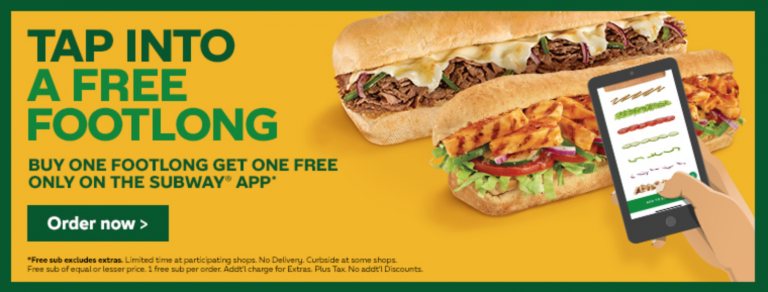 Subway Promo: FREE Footlong With Purchase - Canadian Freebies, Coupons ...