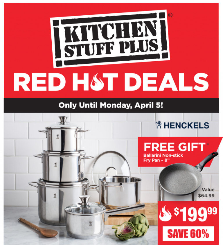 Kitchen Stuff Plus Canada Red Hot Deals: Save 60% on 10 Pc. Henckels ...