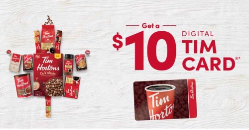 Get A $10 Digital Tim Card When You Spend $30 On Tim's At Home Products ...