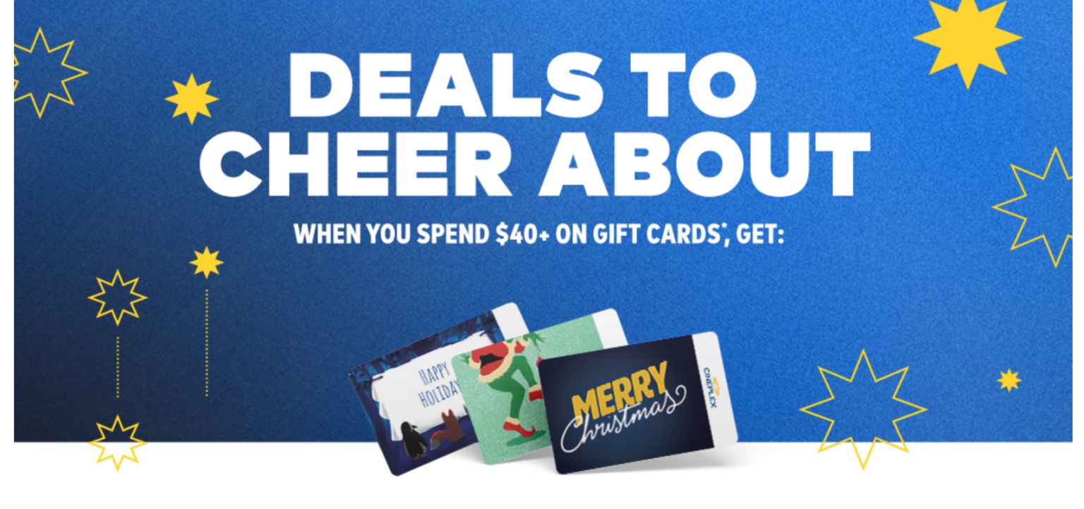 Cineplex Holiday Gift Bundle: FREE Coupon Pack When You Buy Gift Card ...