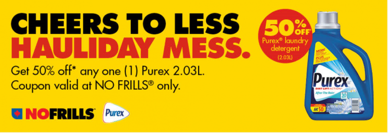 No Frills Canada Coupons: Save 50% On Purex Laundry Detergent ...