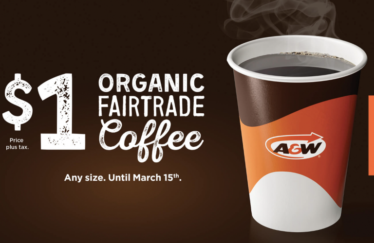 A&W Canada Offers: Enjoy Any Size Coffee for Only $1.00. - Canadian ...