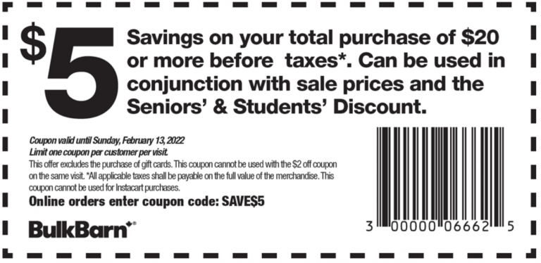 Bulk Barn Canada Coupons and Flyer Deals: Save $5 Off Your Purchase ...