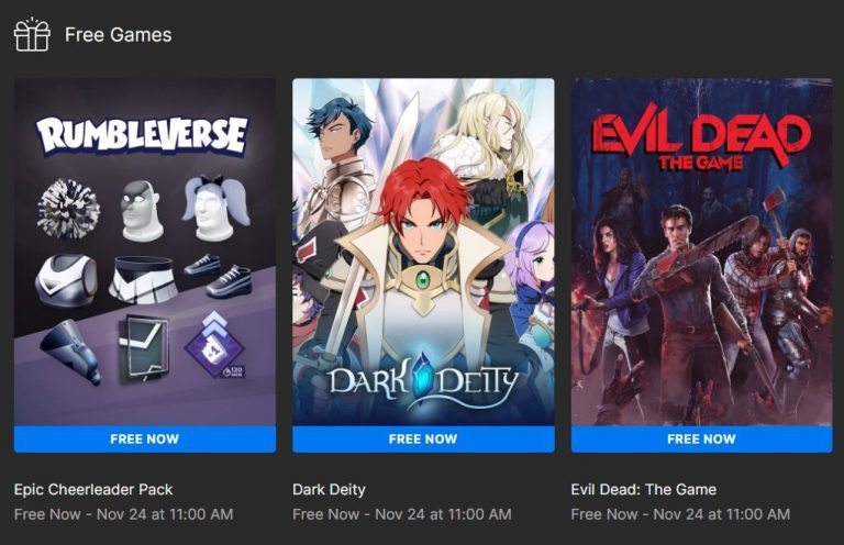 Epic Games Pre Black Friday FREE Games: Dark Deity, Evil Dead: The Game ...