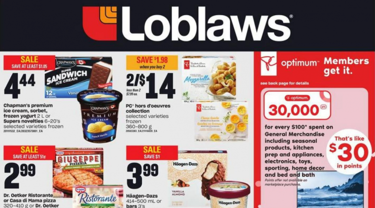 Loblaws Ontario: 30,000 PC Optimum Points for Every $100 Spent on ...