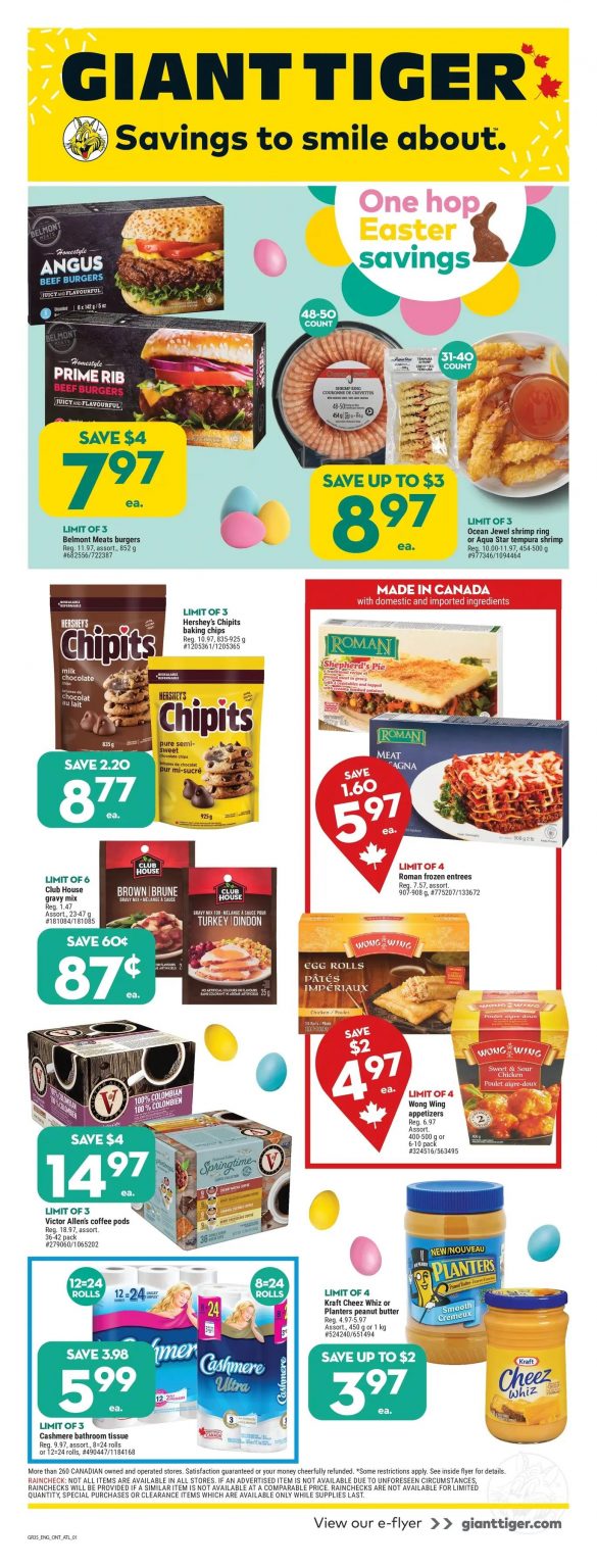 Giant Tiger Canada Flyer Deals March 29th - April 4th + Get A $10 Giant ...