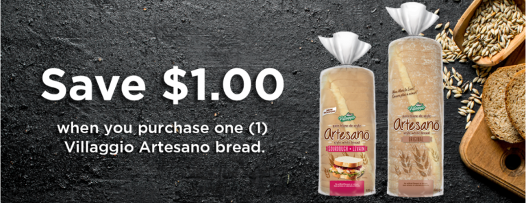 WebSaver Canada Coupons: Save $1 on Villaggio Artesano Bread - Canadian ...