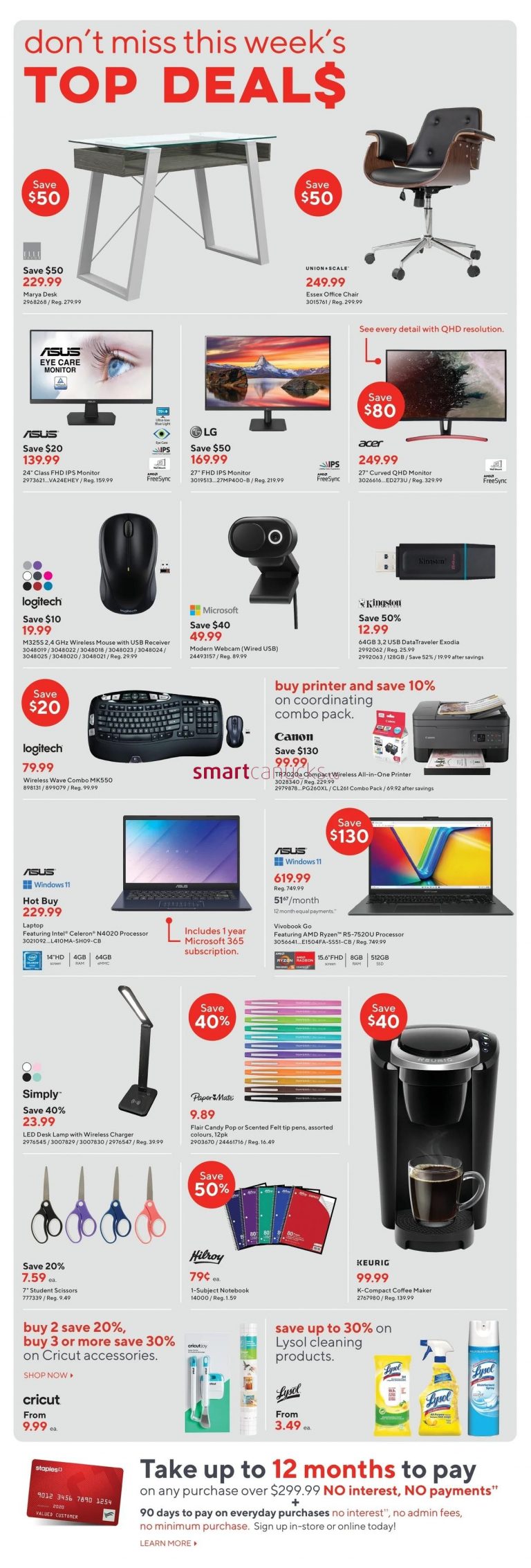Staples Canada Flyer Deals: Save $200 OFF HP Laptop + $170 OFF Galaxy ...