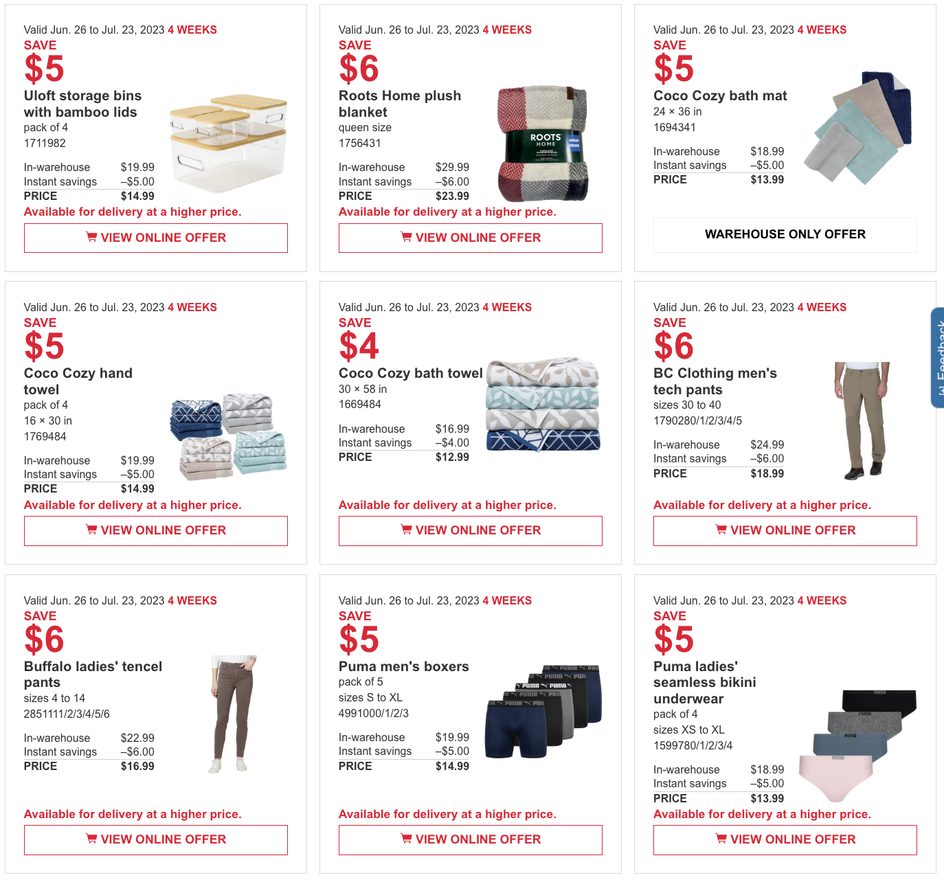 Costco Canada Coupons/Flyers Deals at All Costco Wholesale Warehouses ...