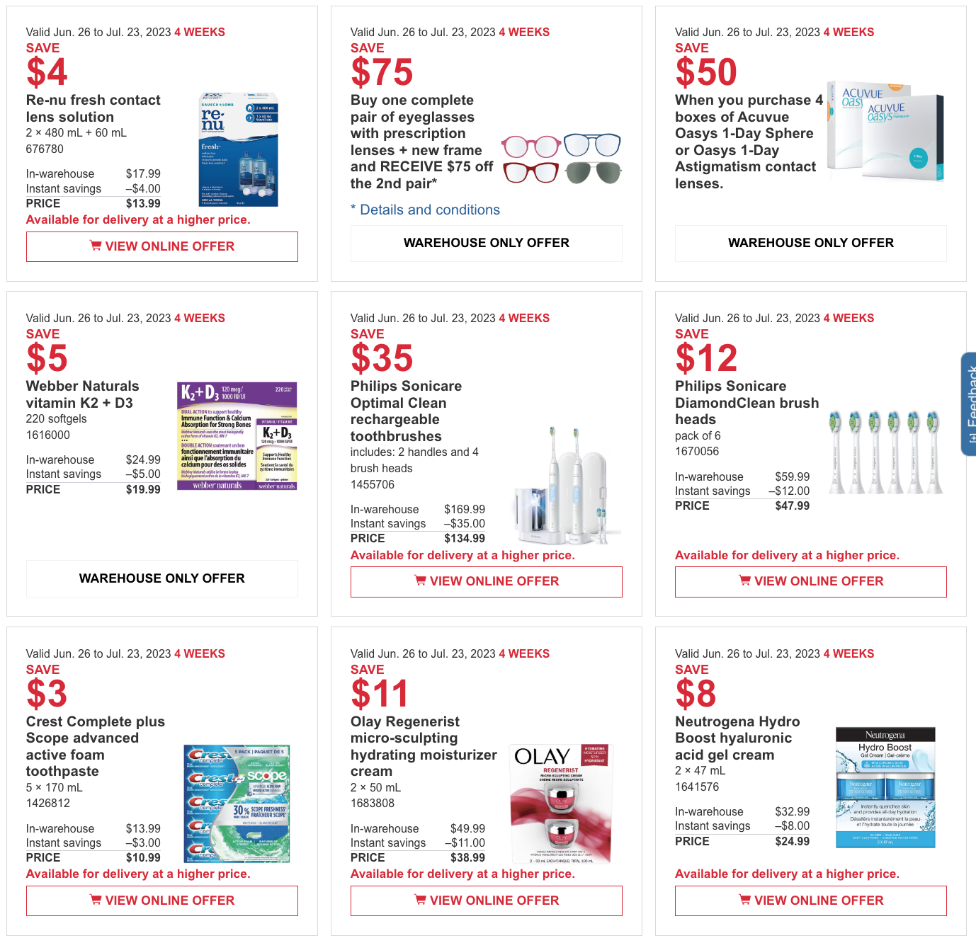 Costco Canada Coupons/Flyers Deals at All Costco Wholesale Warehouses ...